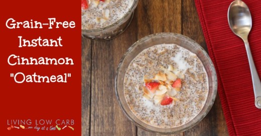 Grain Free Instant Cinnamon "Oatmeal" (Low Carb) - Holistically Engineered